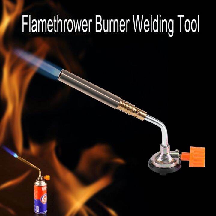 Flamethrower Burner Butane Gas Blow Torch Hand Ignition Camping and ...
