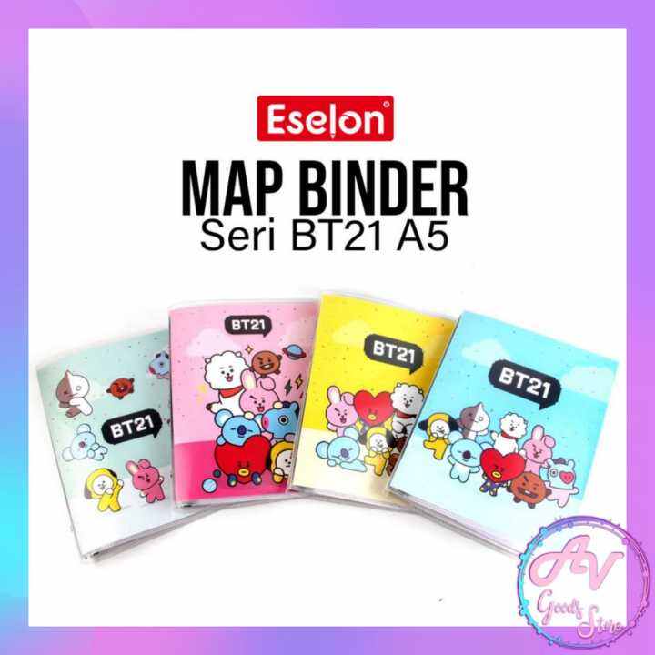 Map Binder A5 BT21 / Map Binder BTS / Binder Note / Buku Binder ...