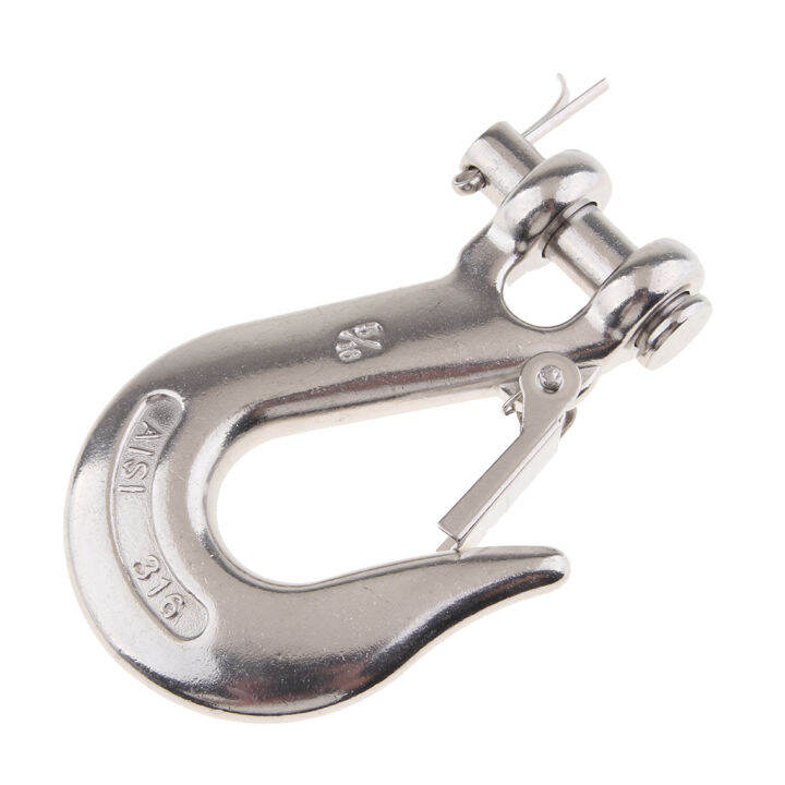 Hicaee Marine 316 Stainless Steel Trailer Safety Chain Latch Clevis ...