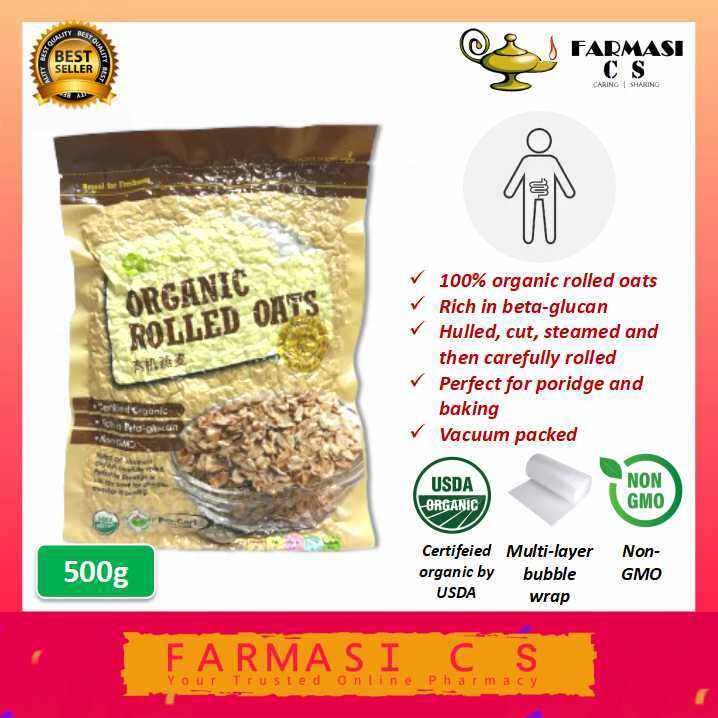 Lohas Organic Rolled Oats 500g (Non-GMO certified organic rolled oats ... Lohas Organic Rolled Oats 500g (Non-GMO certified organic rolled oats ...