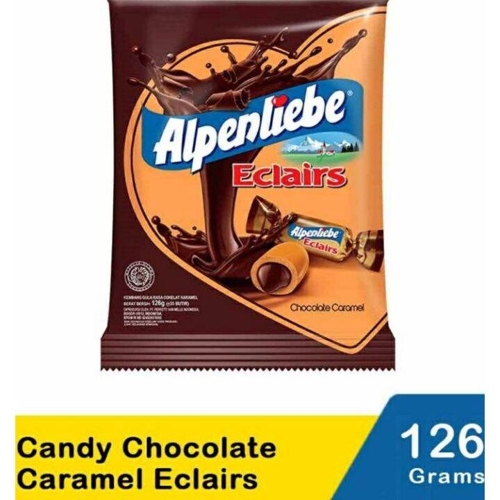 Alpenliebe Eclairs Permen chocolate caramel 126 grm | Lazada Indonesia
