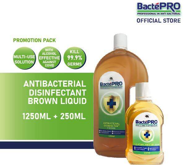 Bactepro Antibacterial Antiseptic Disinfectant Brown Liquid 1250ml ...