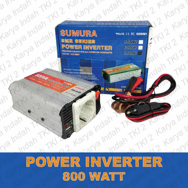 Power Inventer Mobil 800W SUMURA DC AC Converter Listrik 800 Watt ...