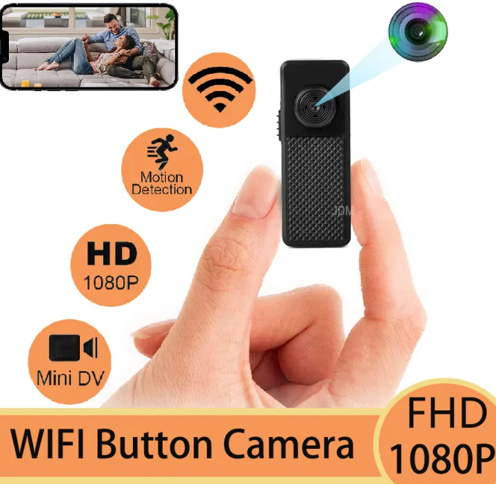 JDM 4K WiFi Spy Hidden Camera Mini Pocket Button Camcorder Vdeo ...