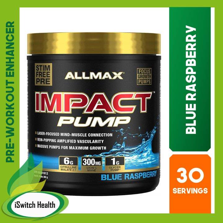 All Max Nutrition Impact Pump Non STIM Pre-Workout - 30 Servings ...