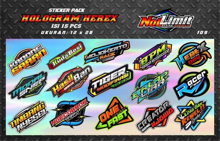 Sticker PAKS - Sticker HEREX DRAG UK 12 X 26 NL.9 | Lazada Indonesia