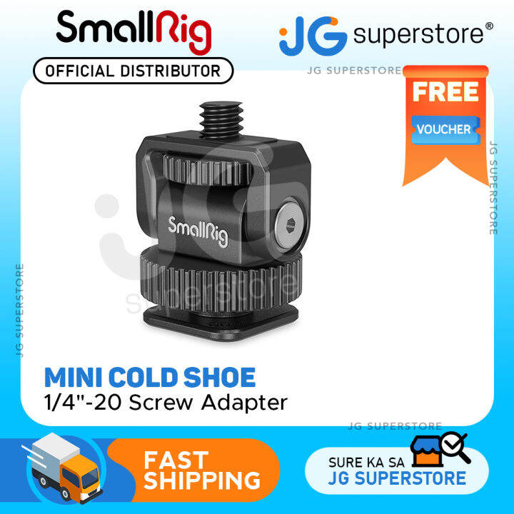 SmallRig Mini Cold Shoe to 1/4"-20 Screw Adapter Aluminum with Anti ...