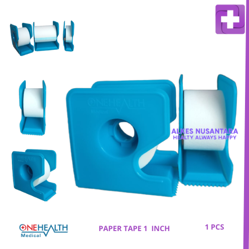 Onehealth Plester Luka Paper Tape 1 inch x 10 yard Anti Air Perban ...