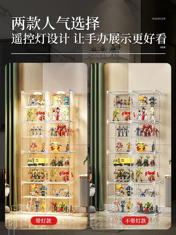 【จัดส่งจากกรุงเทพฯ】CB-MALL กล่องเก็บของ กระดานอะคริลิก ไฟรีโมทใสครบ ตู้ ...