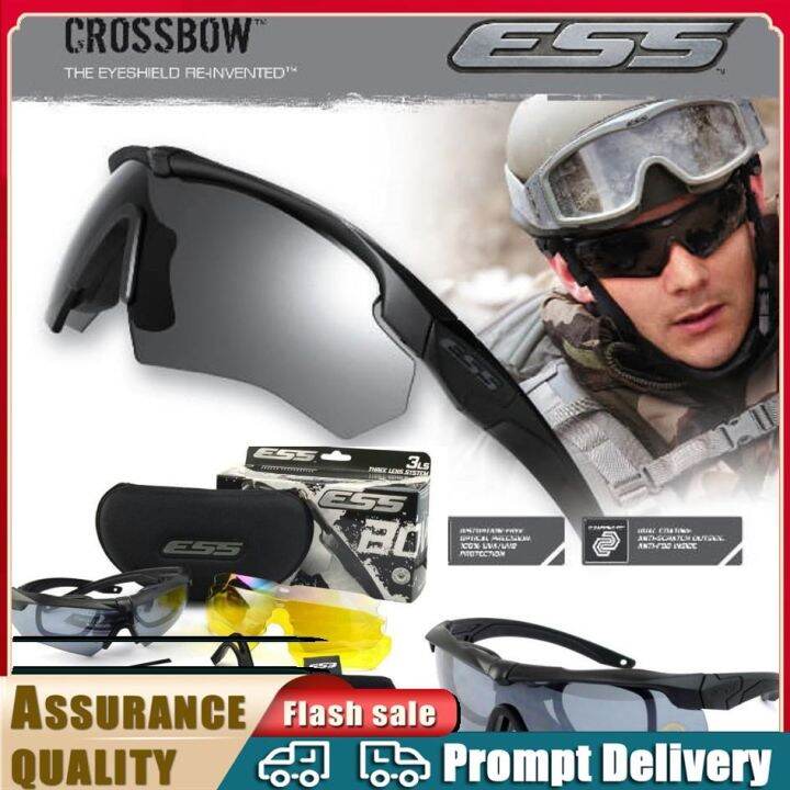 2020 ESS. CROSSBOW UV Potection Tactical Sunglass for Camping and ...