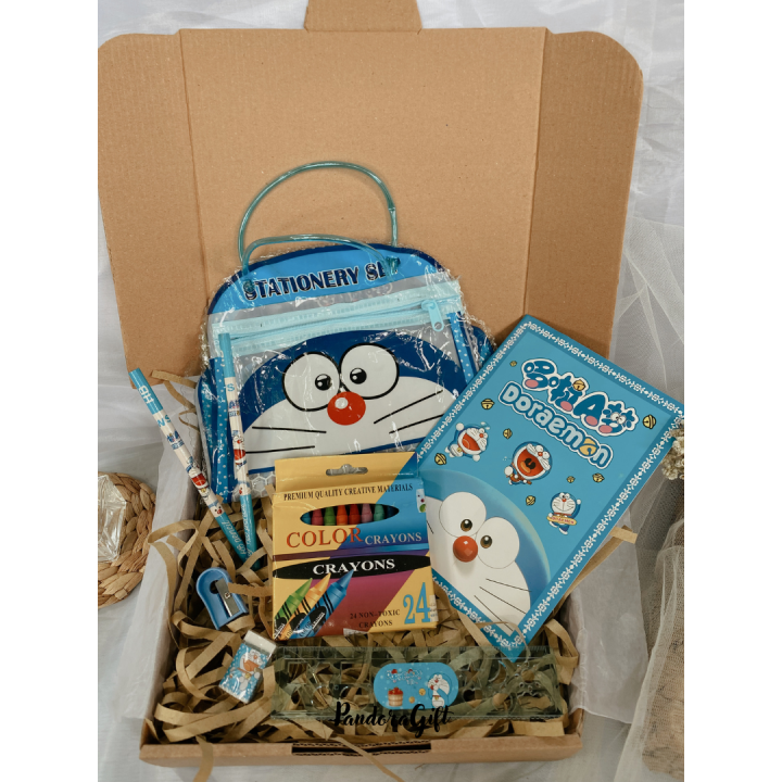 HAMPERS UNTUK ANAK / ISI ALAT TULIS DAN PEWARNA / FREE TAS / KADO ULANG ...