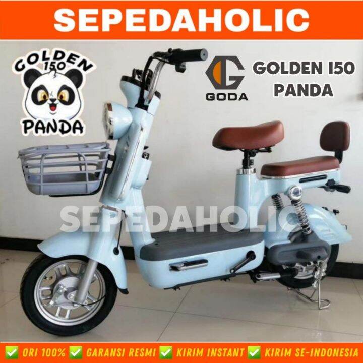 Sepeda Listrik GODA 150 GOLDEN PANDA 550 Watt Electric E Bike | Lazada ...