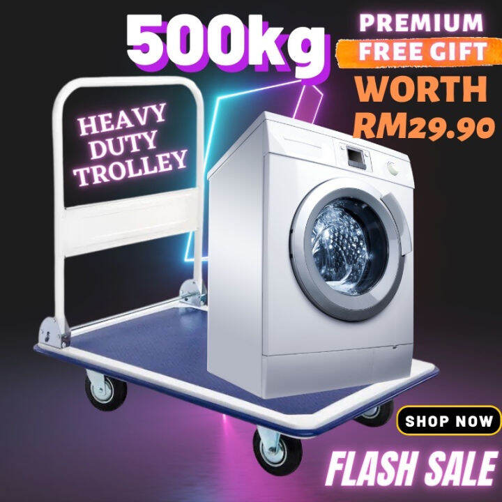 150kg 300kg 350kg Home Trolley Heavy Duty 300kg Wheel Troli Barang ...