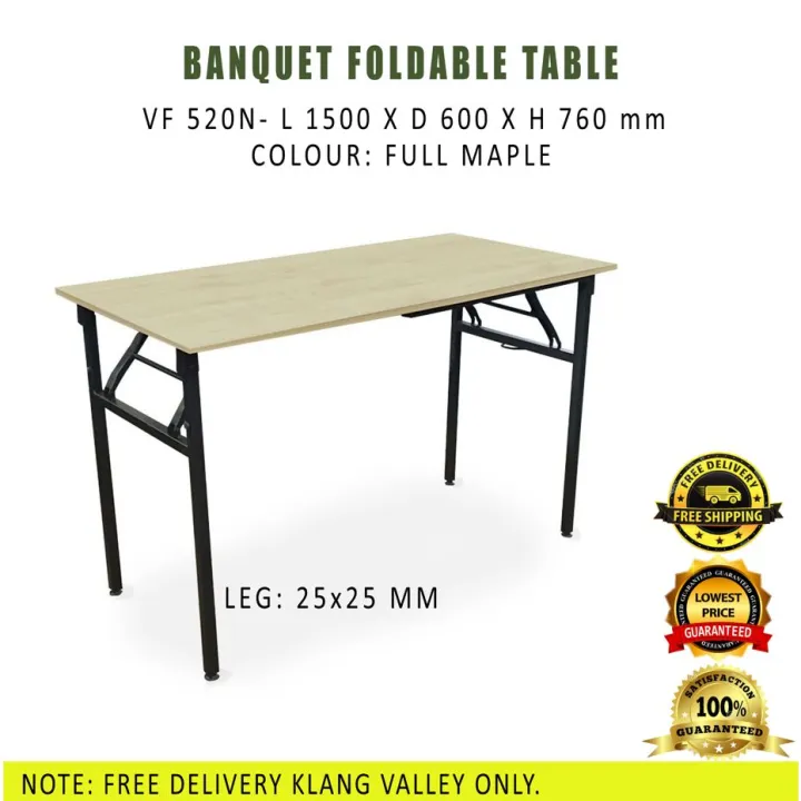 5X2FT - BANQUET FOLDABLE TABLE | EVENT TABLE | TUITION TABLE | MEJA ...