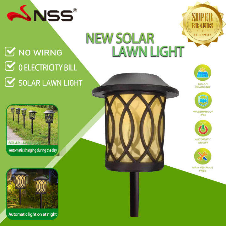 NSS Solar Garden Light Outdoor Waterproof LED Pathway Landscape Light ...