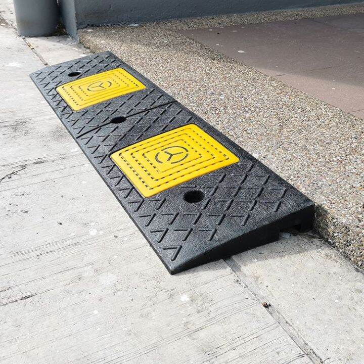 Rubber ramp step mats road slope car threshold climbing triangle | Lazada