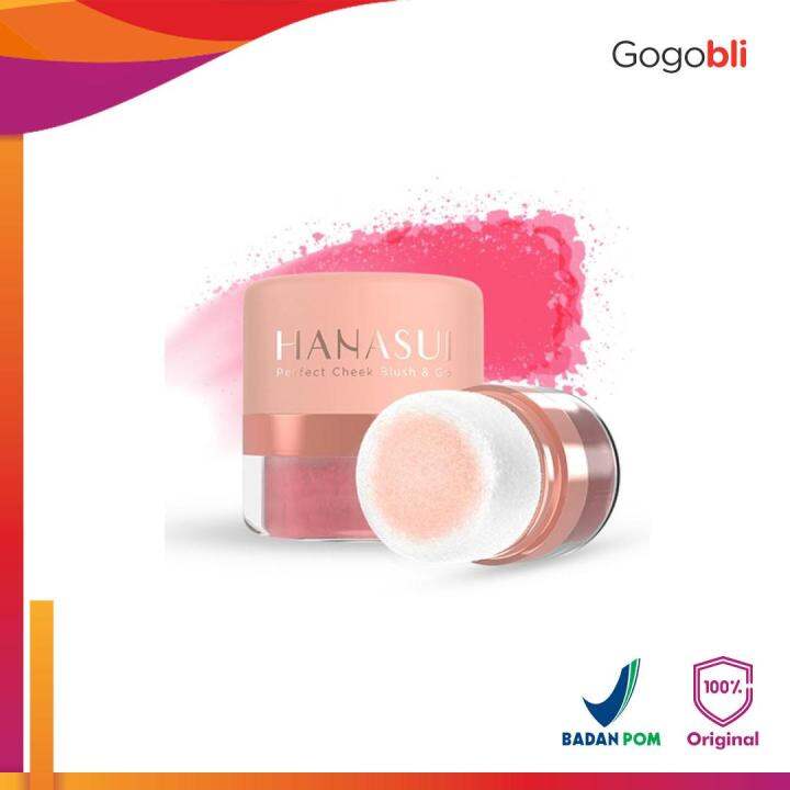 Hanasui Perfect Cheek Blush & Go Powder 01 Pink 2.5gr | Lazada Indonesia