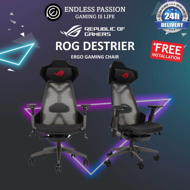 ASUS ROG Destrier Ergo Gaming Chair SL400 - Free Installation and ...