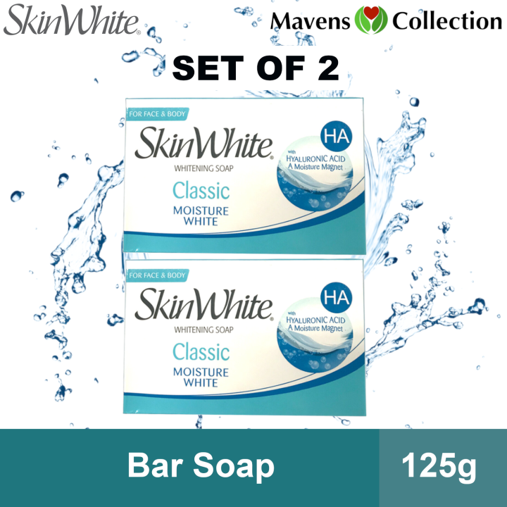 SKINWHITE Classic Moisture White Soap 125g (Set of 2) by MAVENS ...