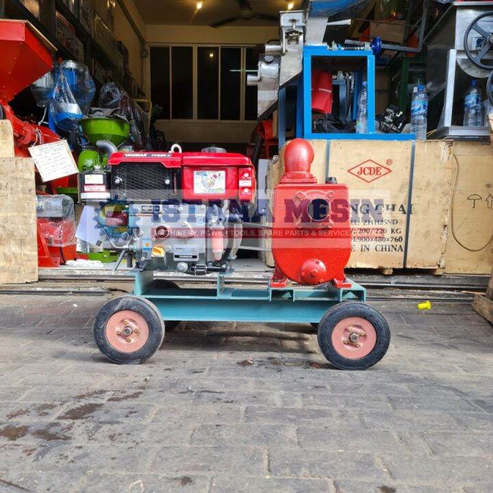MESIN POMPA AIR 3" IRIGASI AIR SAWAH NS 80 COMPLETE YANMAR TF 65 R DI ...