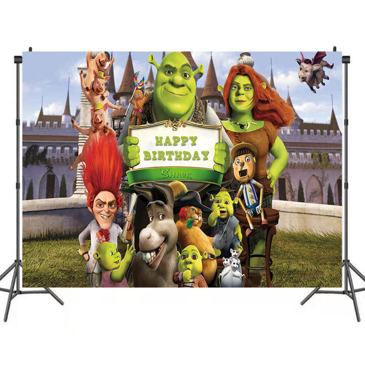Fastshipment Disneys Shrek theme Backdrop Stand Photobooth Backdrop ...