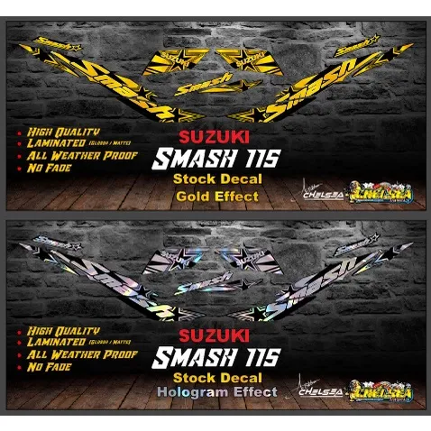 【Ready Stock】 Suzuki Smash 115 Stock Decals with freebies sticker ...