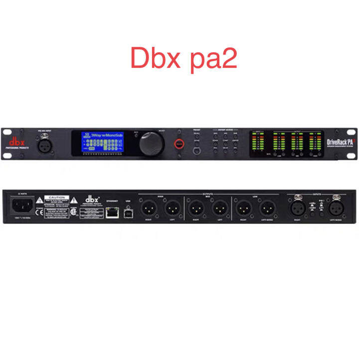 DBX PA2 Driverack PA2 in 6 out dual 28 band equalizer compression limit digital audio processor ...