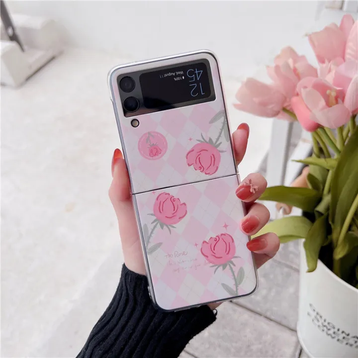 Casing Ponsel Samsung Galaxy Z Flip 3, Fashion Lucu Angin Kontras Warna ...