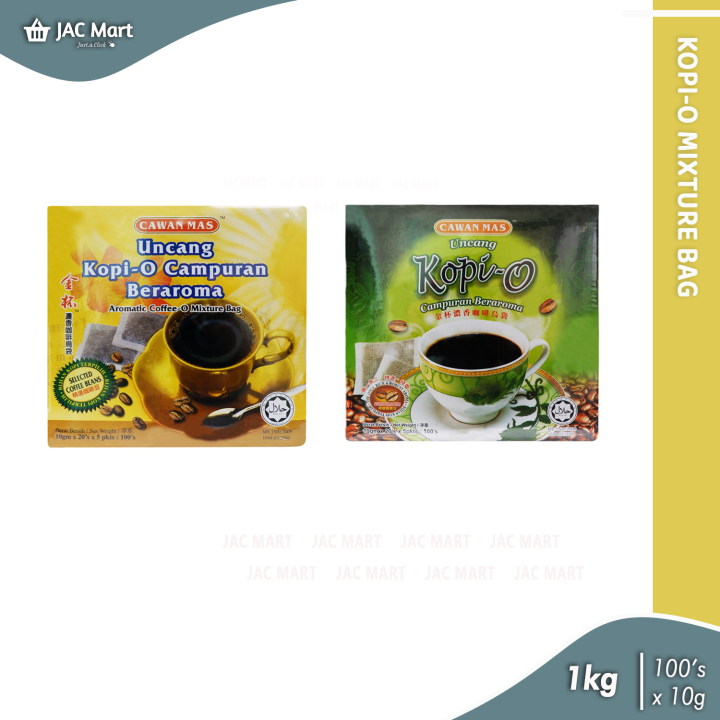 Cawan Mas Kopi-O Mixture Bag | 金杯咖啡乌 1KG (100's x 10G) | Lazada