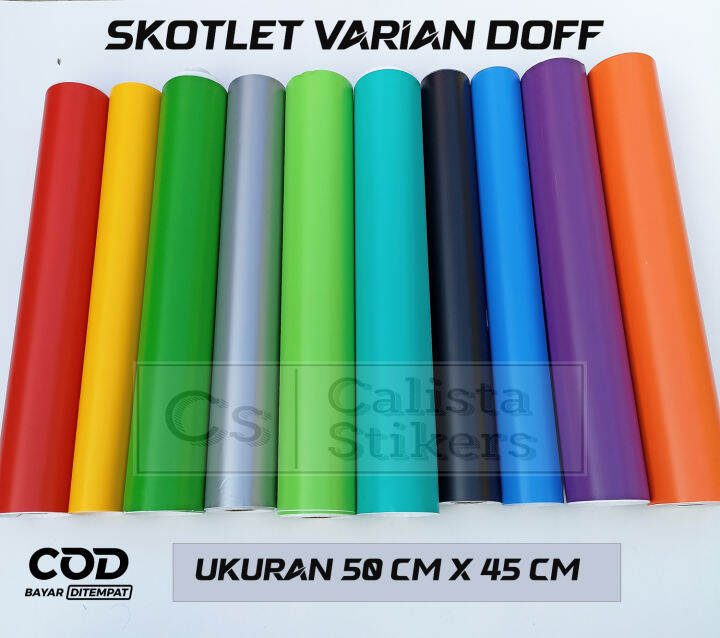 SKOTLET WARNA DOFF SCOTLET STICKER VYNIL WARNA LENGKAP BODY MOTOR ...