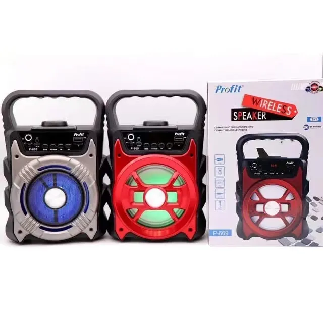 ลำโพง บลูทูธไร้สาย speaker 4ohm 5W แบบพกพา รุ่น Profit P669 | Lazada.co.th