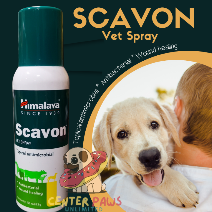 Himalaya SCAVON VET SPRAY, 100ml, for wound healing (Scavon Spray ...