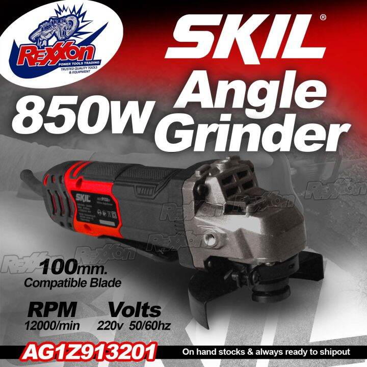 SKIL 850W 100mm Angle Grinder Vibration Reduction AG1Z913201 Rexxon Power Tools Trading | Lazada PH