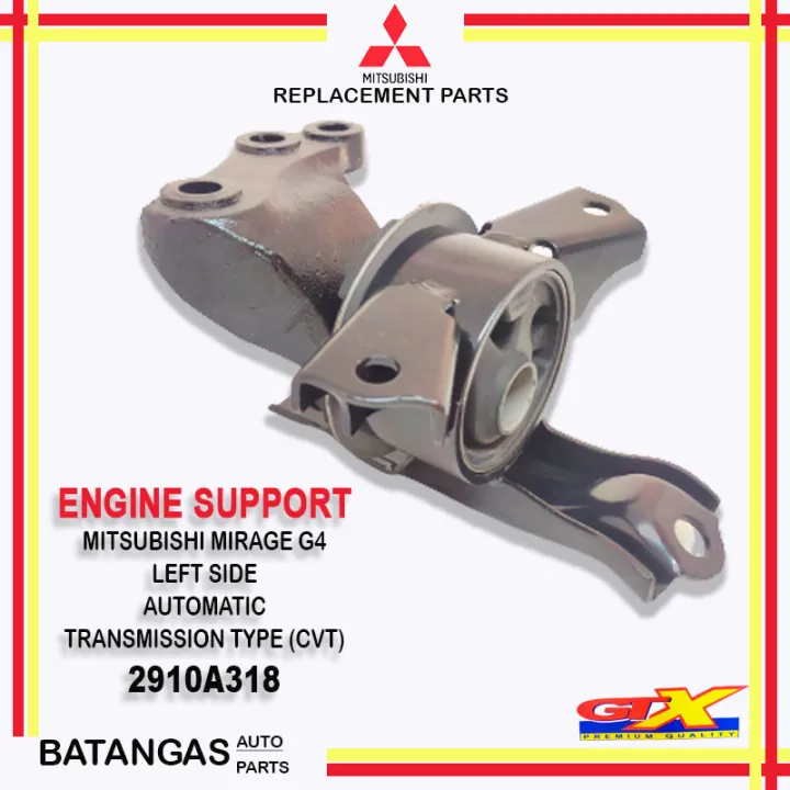 ENGINE SUPPORT MITSUBISHI MIRAGE G4 LEFT SIDE AUTOMATIC TRANSMISSION ...
