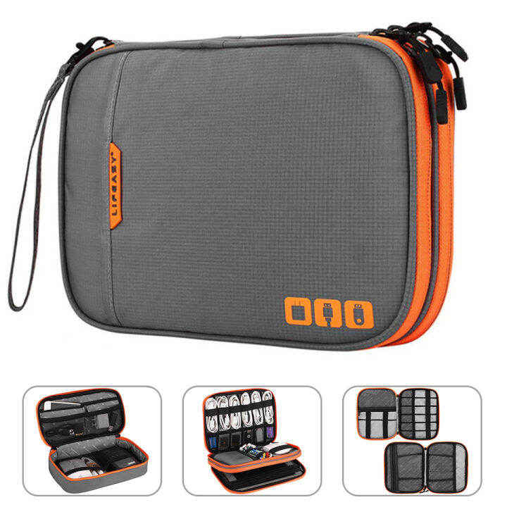 Portable Electronic Accessories Travel case,Cable Organizer Bag Gadget ...