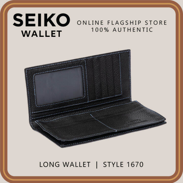 Seiko Wallet - Genuine Leather Long Envelope Wallet - 1670 | Lazada PH