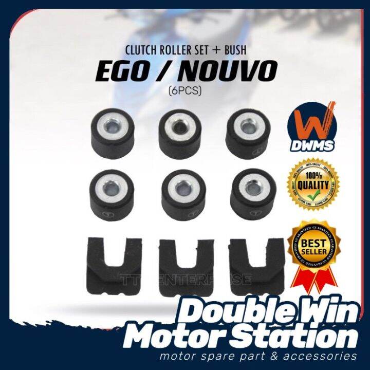 YAMAHA EGO / NOUVO CLUTCH ROLLER SET + BUSH (6PCS) | Lazada