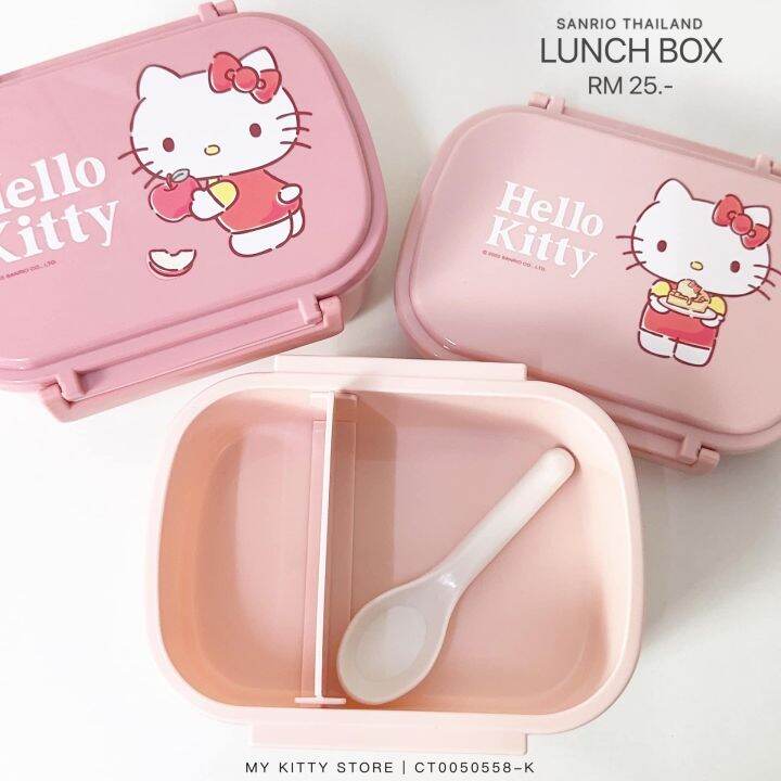 Moshi Moshi Thailand X Sanrio Hello Kitty Lunch Box Bento Box Bekal ...