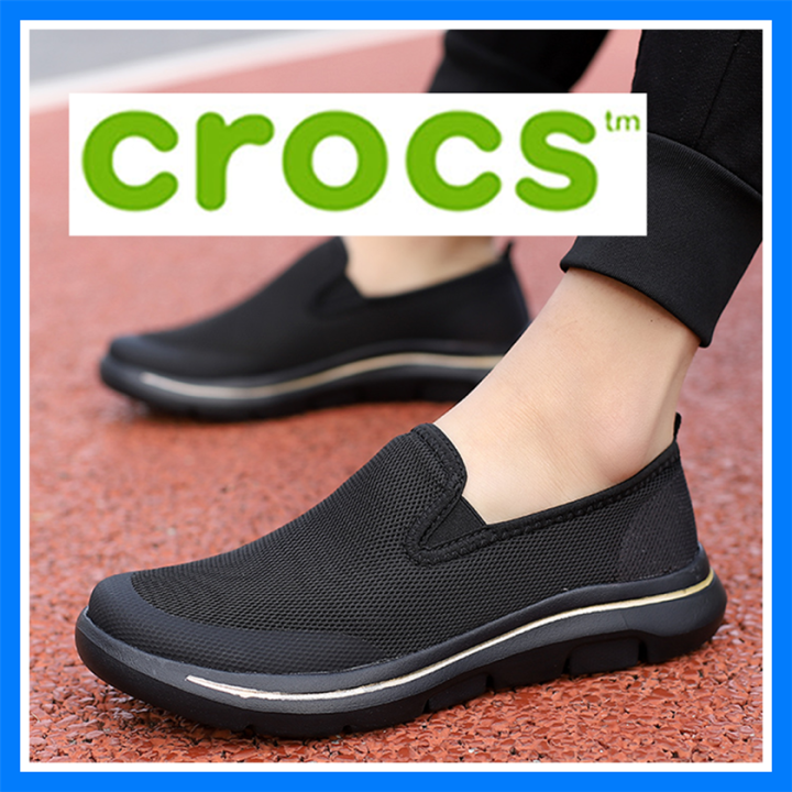 Crocs รองเท้าผ้าใบรองเท้าบุรุษผู้ชายรองเท้าผ้าใบรองเท้าแตะผู้ชาย ...