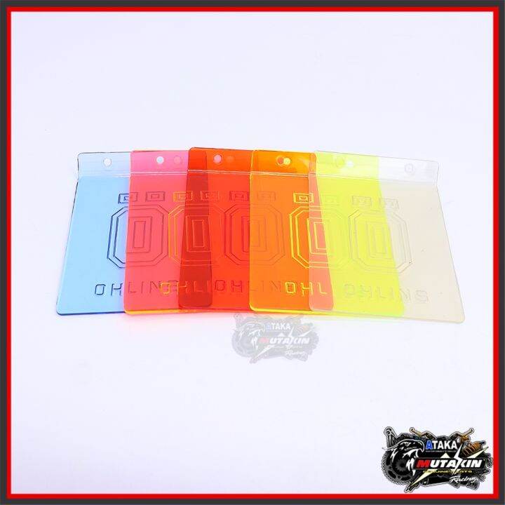 OHLINS Rear Fender Mud Guard Mud Flap Transparent Universal Monoshock ...