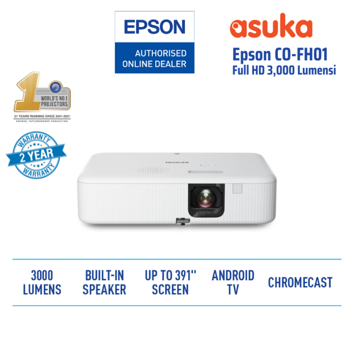 Epson CO-FH01 Full HD 3,000 Lumensi Smart Projector | Lazada