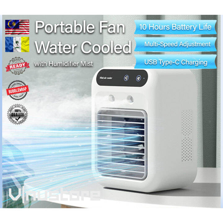Portable Water Cooling Fan | Humidifier Mist Fan | USB Rechargeable ...