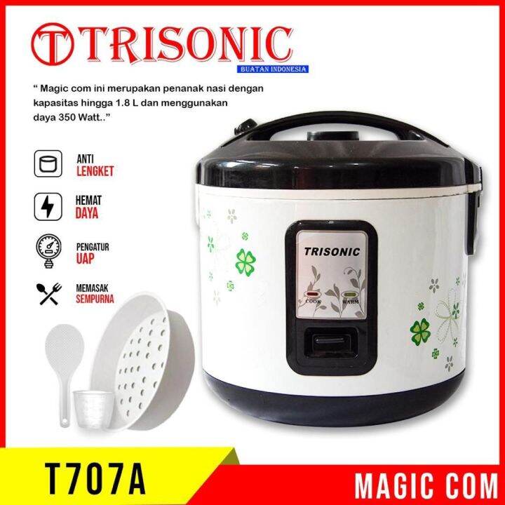 MAGICOM 1.8 LITER TRISONIC Rice Cooker Penanak Nasi - Tipe T-707A ...
