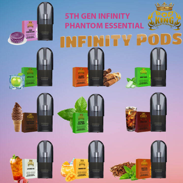 LEGIT POD KING SUPREME RELX 5TH GEN INFINITY PHANTOM SINGLE POD 2ml ...