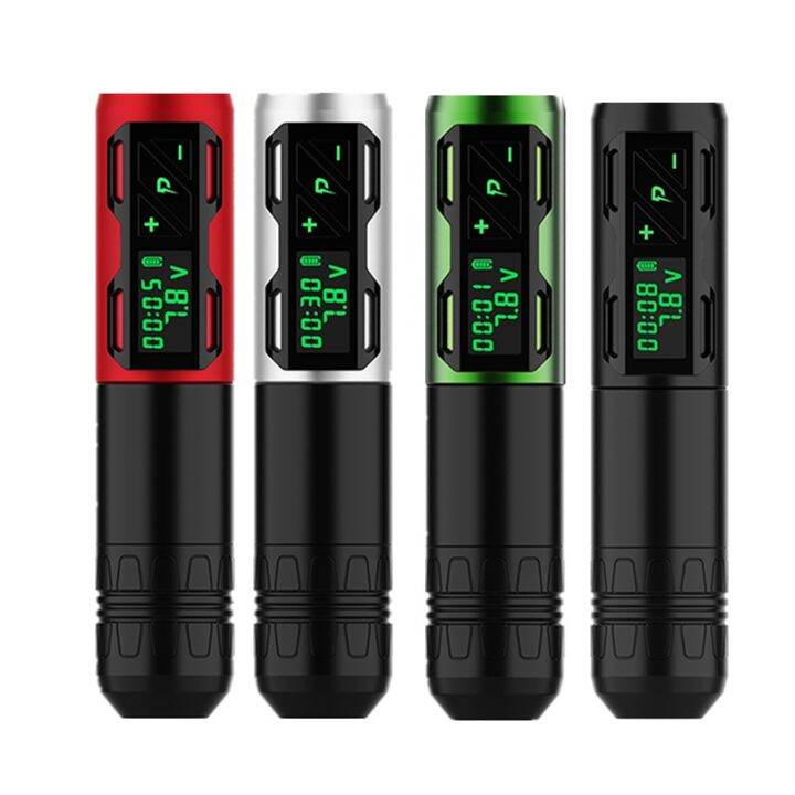 Professional Mini Tattoo Power Supply LED Display Wireless USB Black ...