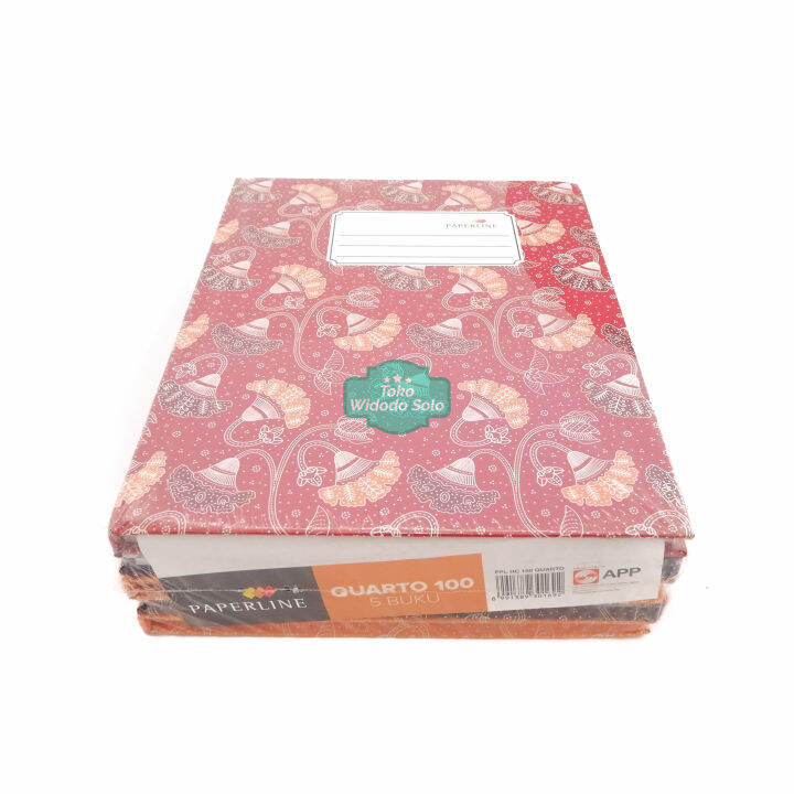 Buku Tulis Hard Cover Kwarto 100 Paperline 100 Sheets Q 005 MJ Qwarto 16x21cm 100 Lembar - 1 ...