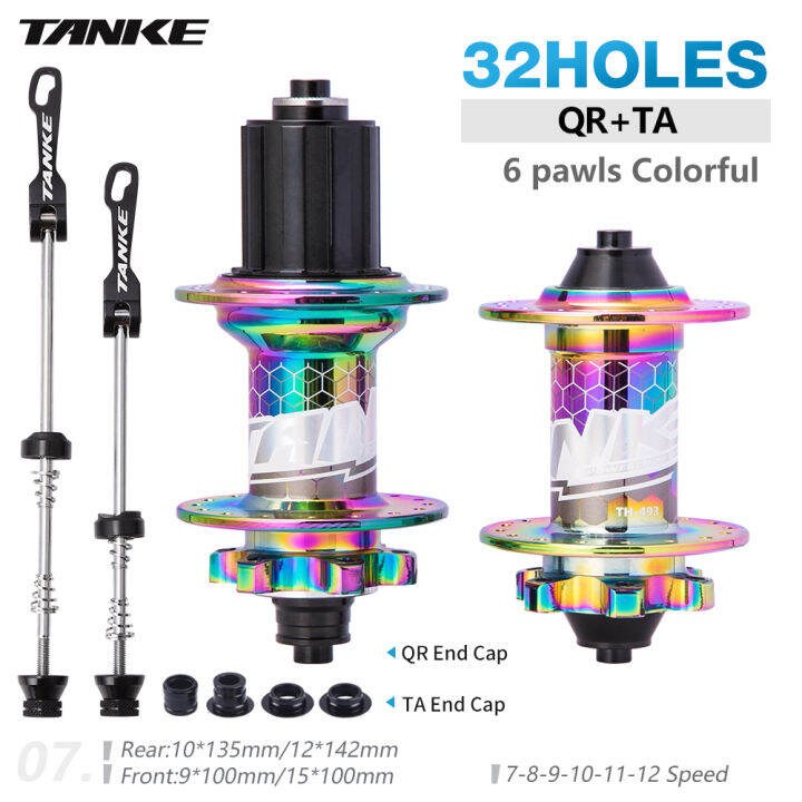 TANKE 32 holes 36H MTB Bike Hub Sealed Bearing 6 pawls 72 clicks ...