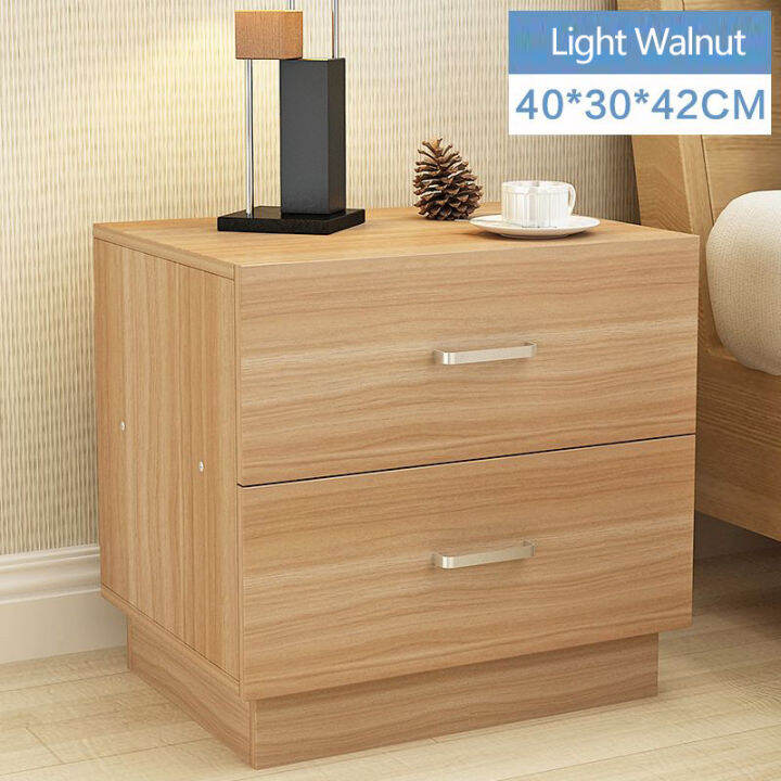 Bedside Table With 2 Drawers Minimalist Side Desks & Tables For Bedroom ...