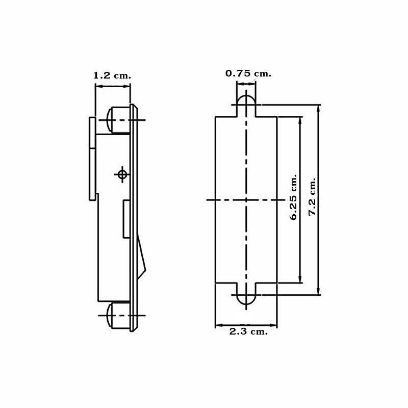 กุญแจตู้คอนโทรล กุญแจล็อคตู้ กุญแจ MS603-3 ตู้สวิชต์บอร์ด (แบบกดเด้ง ...