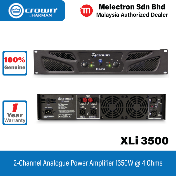 CROWN XLi 3500 Two-channel 1350W Power Amplifier | Lazada